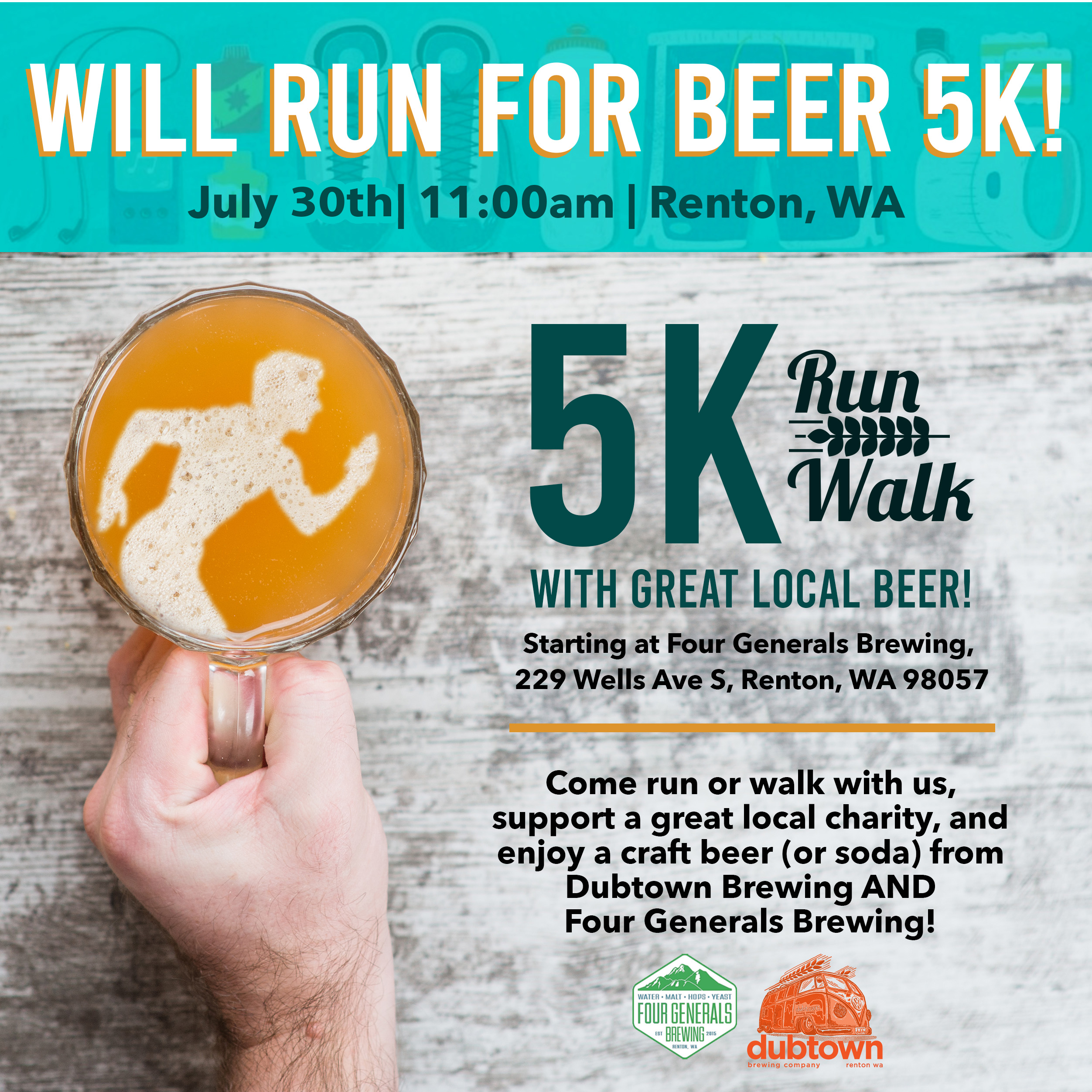 5K Race ARCHIVED RACE: Will Run For Beer 5k @ Renton, WA, United States ...